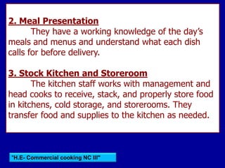 4. leading a small teams commercial cooking | PPTX