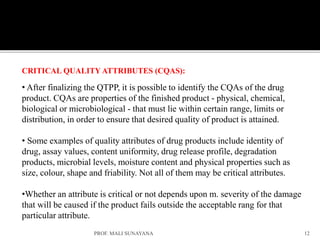 Quality by design (QbD) | PPTX