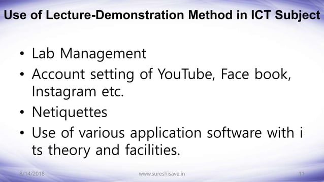 Lecture Demonstration Method | PDF