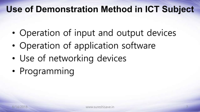 Lecture Demonstration Method | PDF
