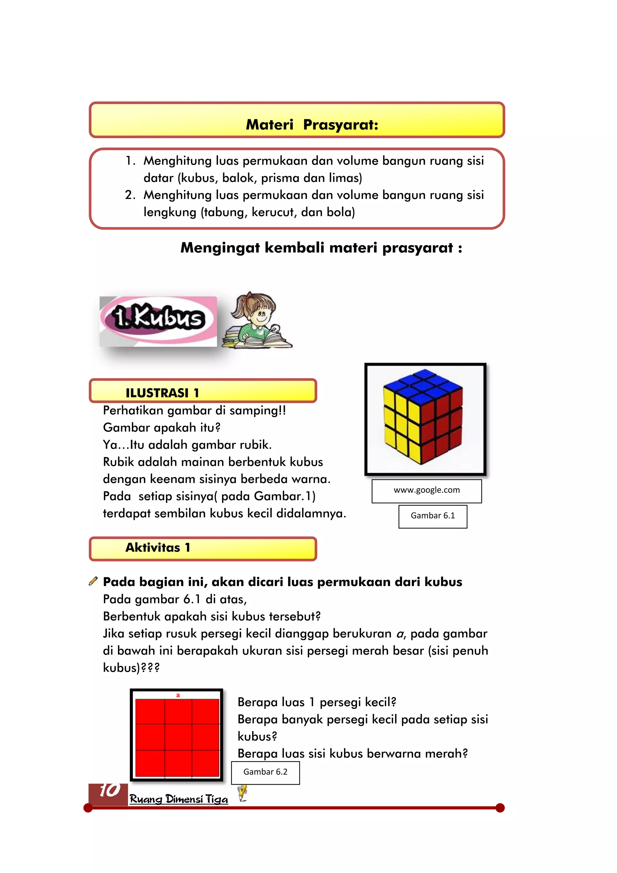 4. modul ruang dimensi tiga 08301244038 | PDF