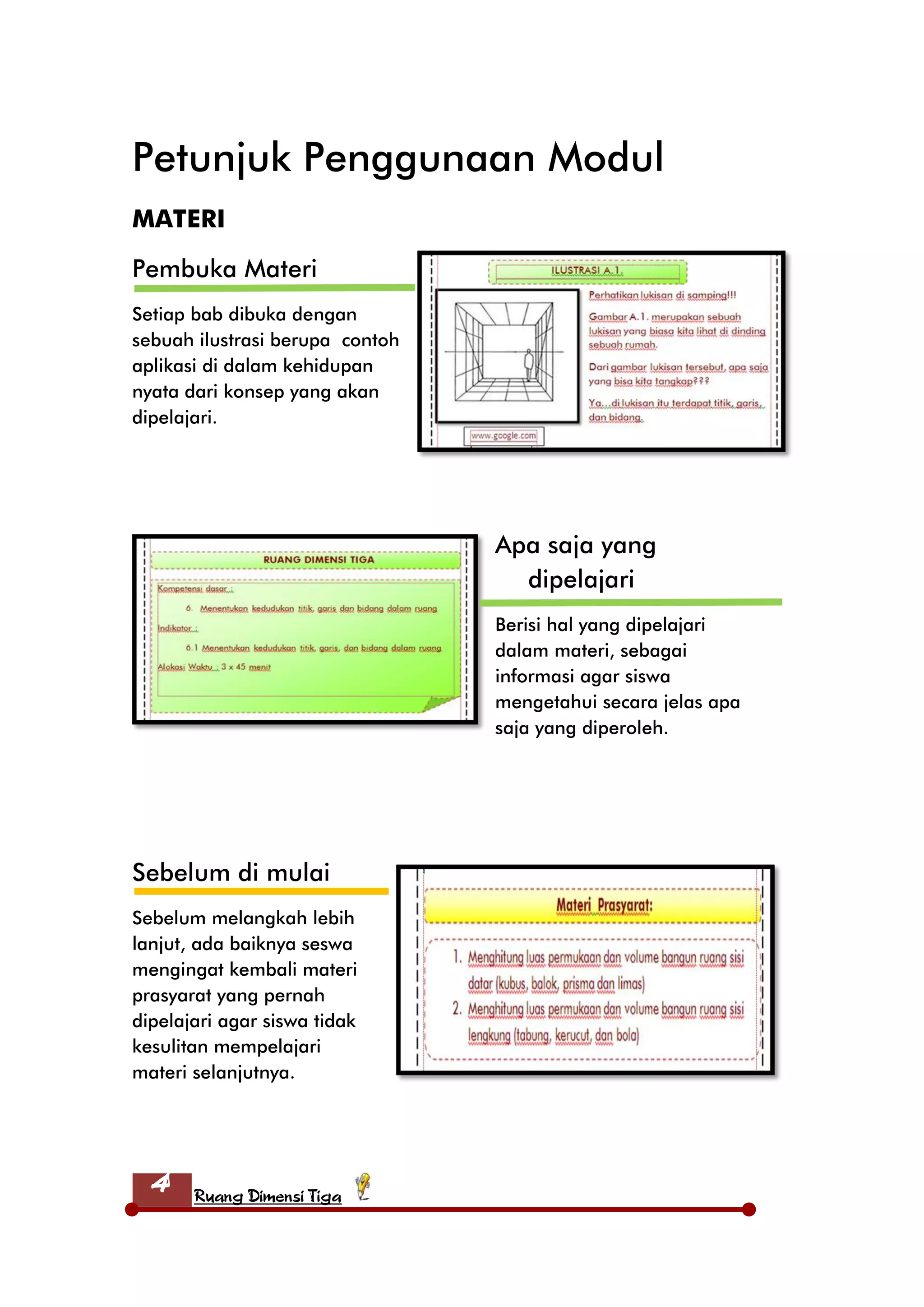4. modul ruang dimensi tiga 08301244038 | PDF