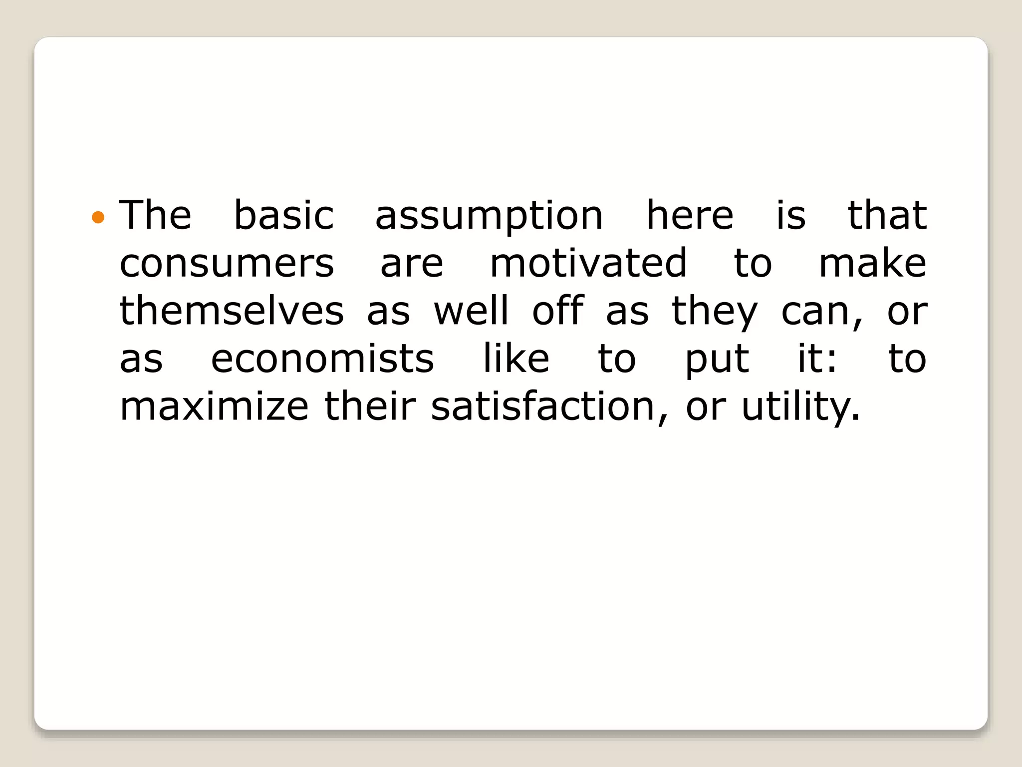 4. consumer choice indifference theory | PPT