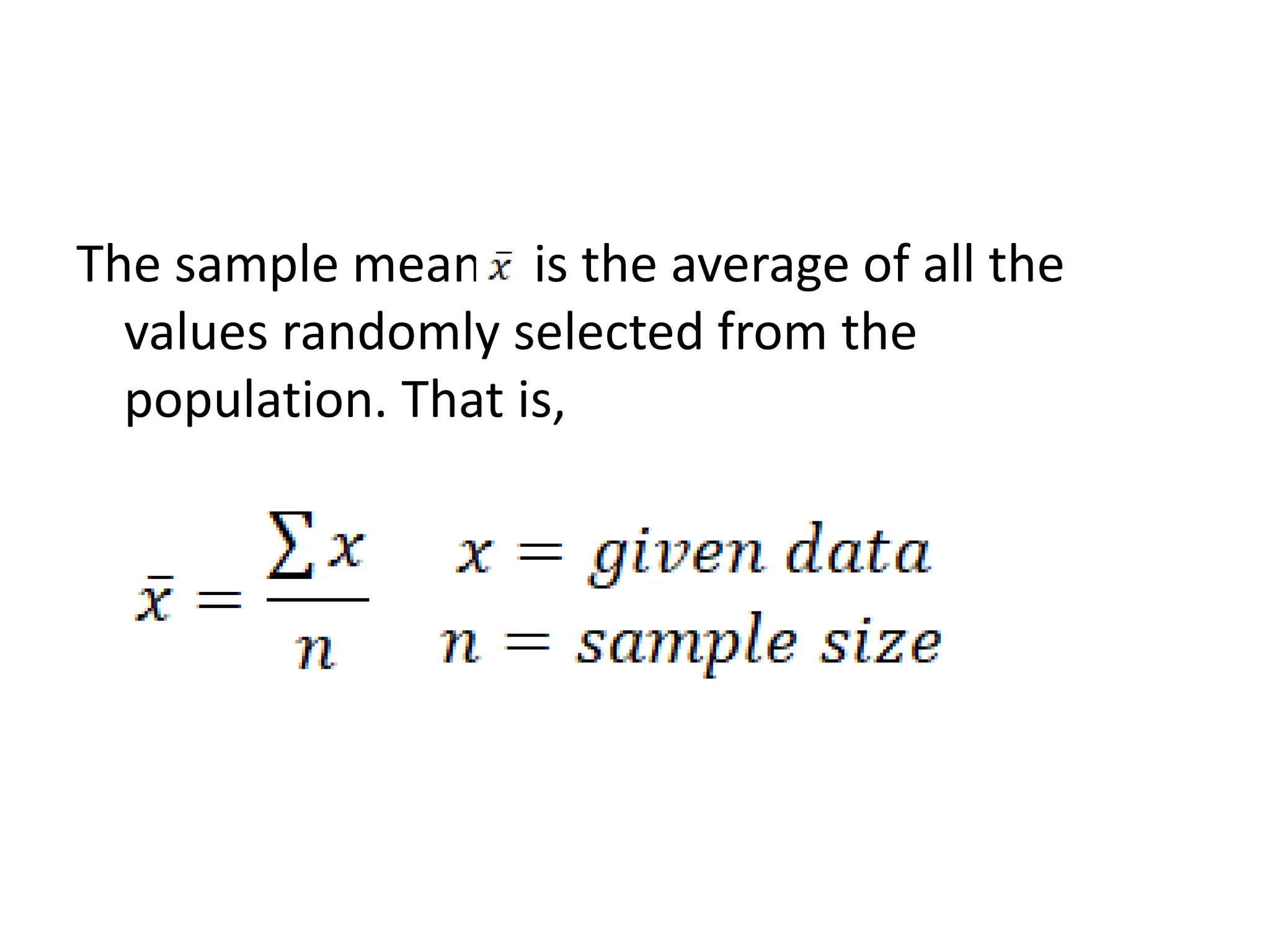 4. parameter and statistic | PPTX