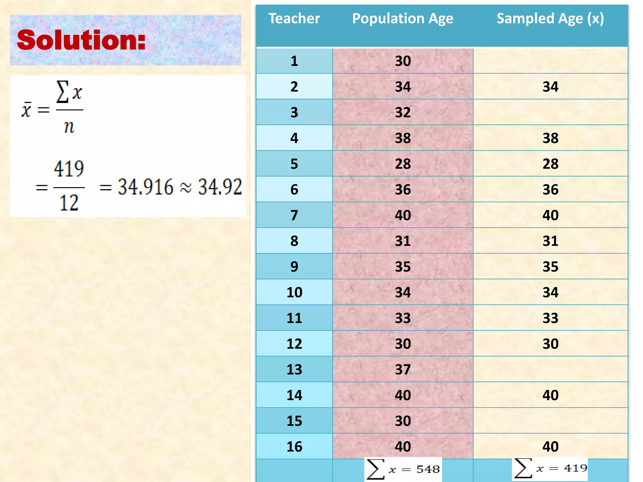 4. parameter and statistic | PPTX