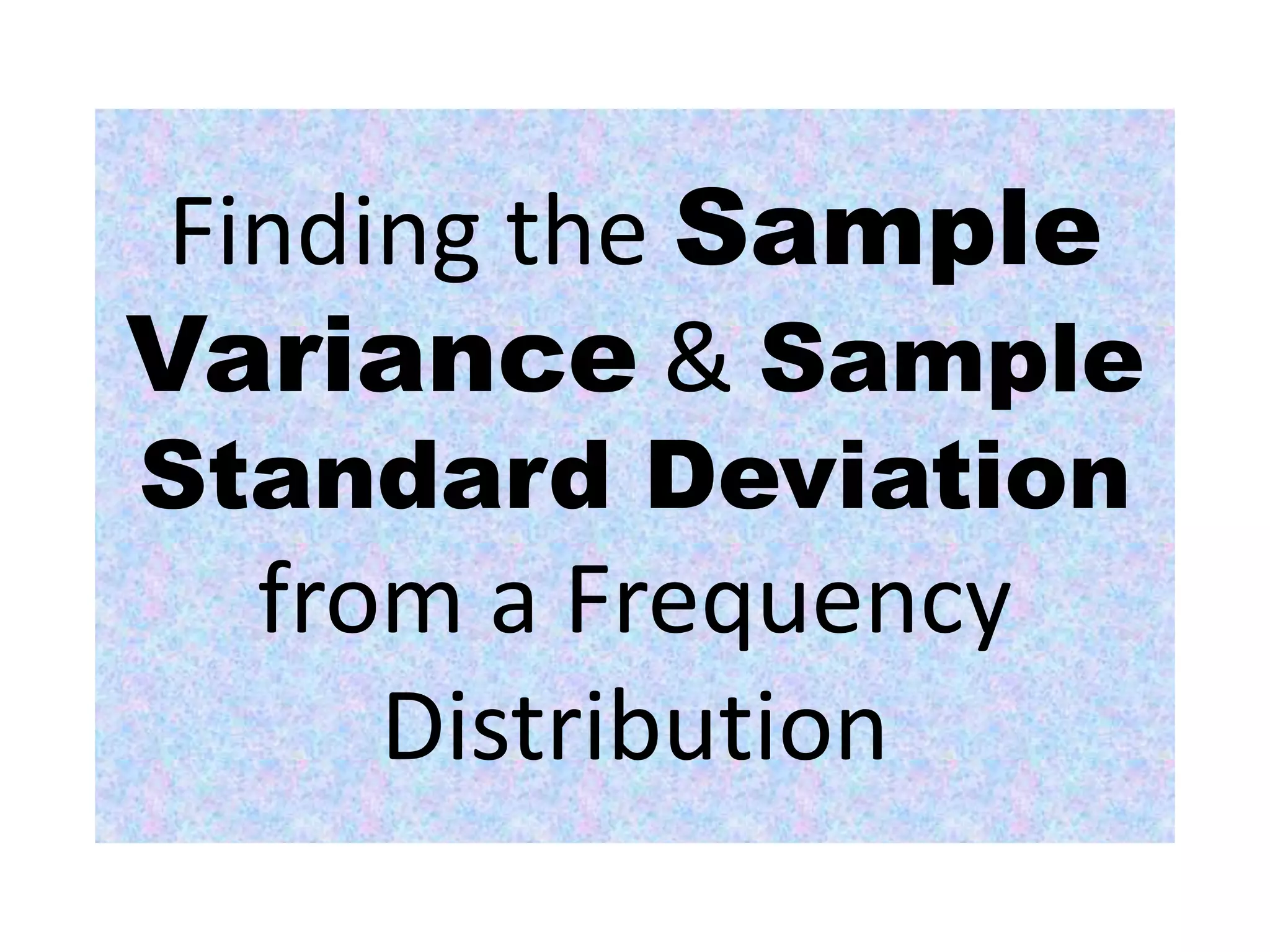 4. parameter and statistic | PPTX