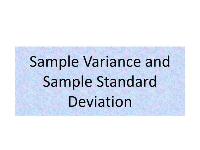 4. parameter and statistic | PPTX