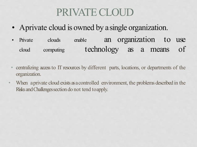4.cloud Deployment models | PPTX | Cloud Computing | Internet
