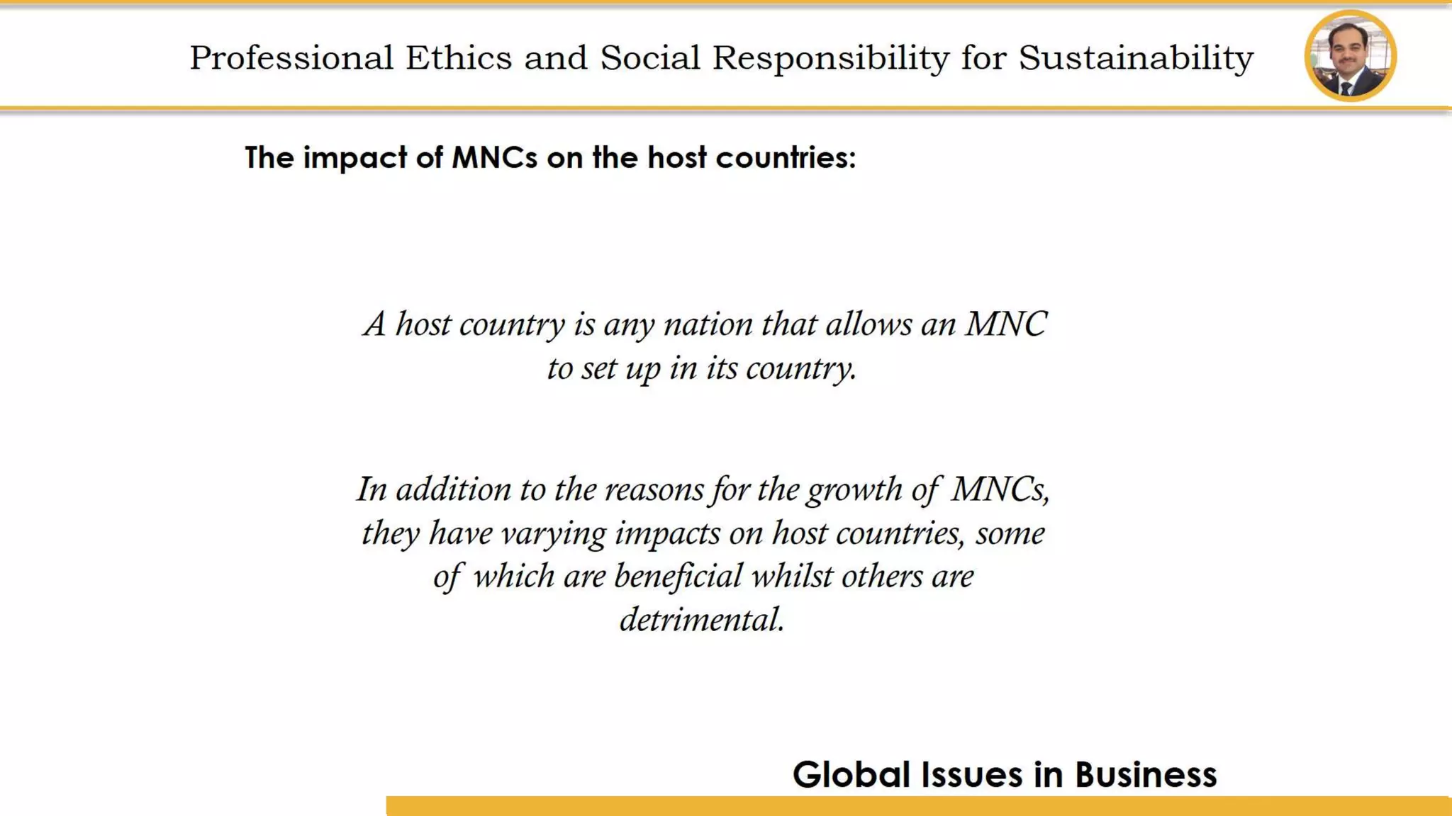 PFE4.1 Global Issues - Globalization of MNCs | PPT