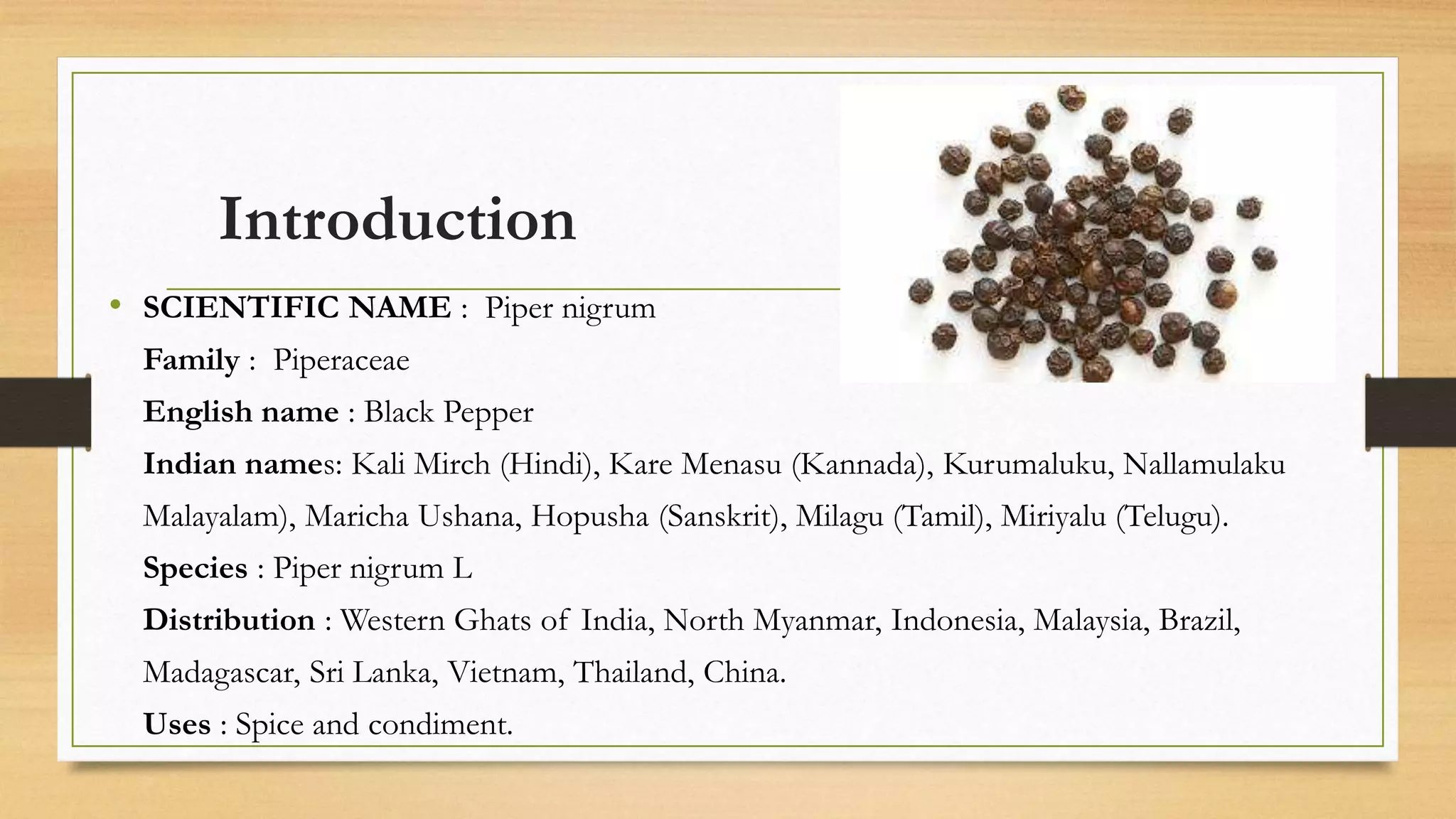 Black pepper | PPTX