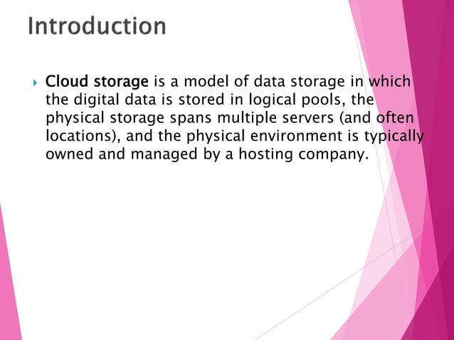 4.2.cloud storage | PPTX | Cloud Computing | Internet