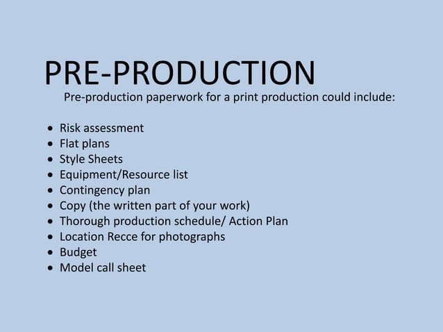 4. pre production (1)(2) | PPT