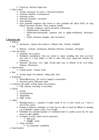 Mental status examination | PDF