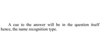 4. one word queston answer | PPT