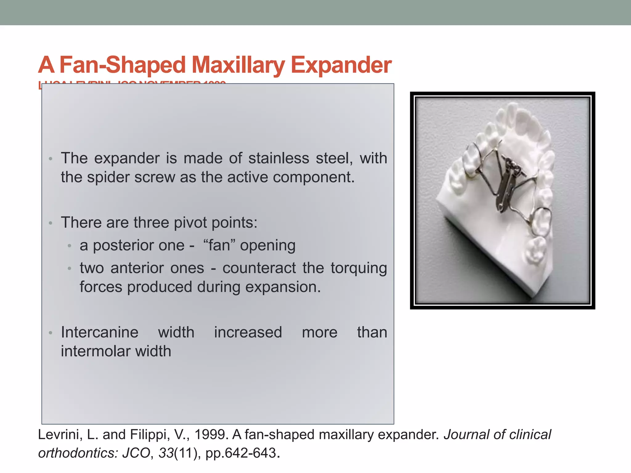 RAPID MAXILLARY EXPANSION VS SLOW MAXILLARY EXPANSION | PPTX