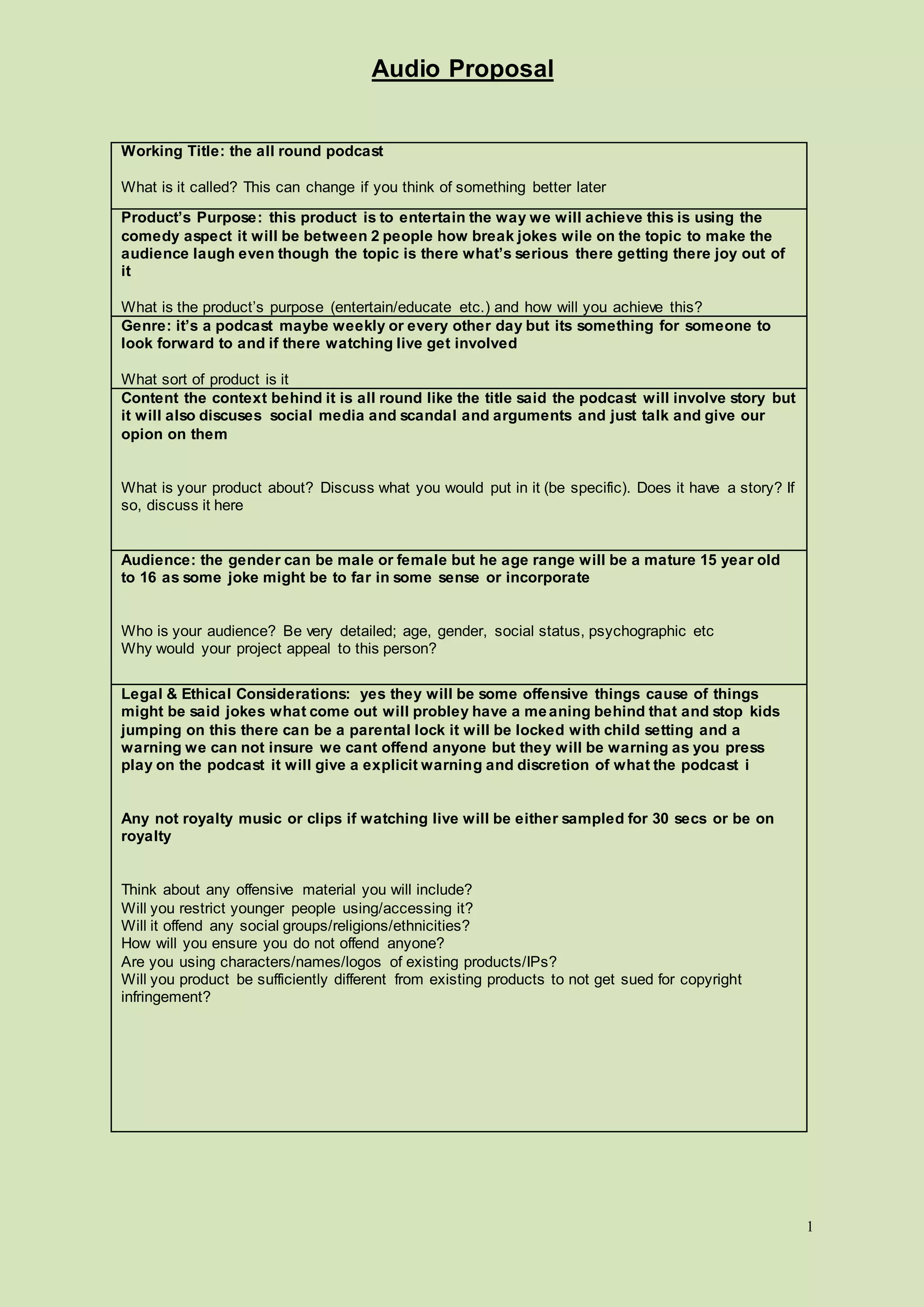 4. proposal podcast p6 | DOCX