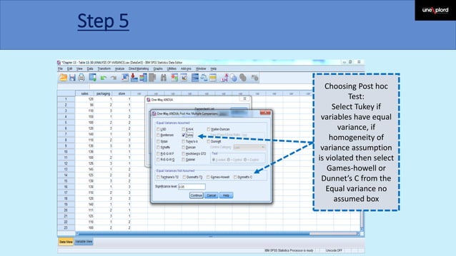 One way anova in spss (procedure and output) | PDF