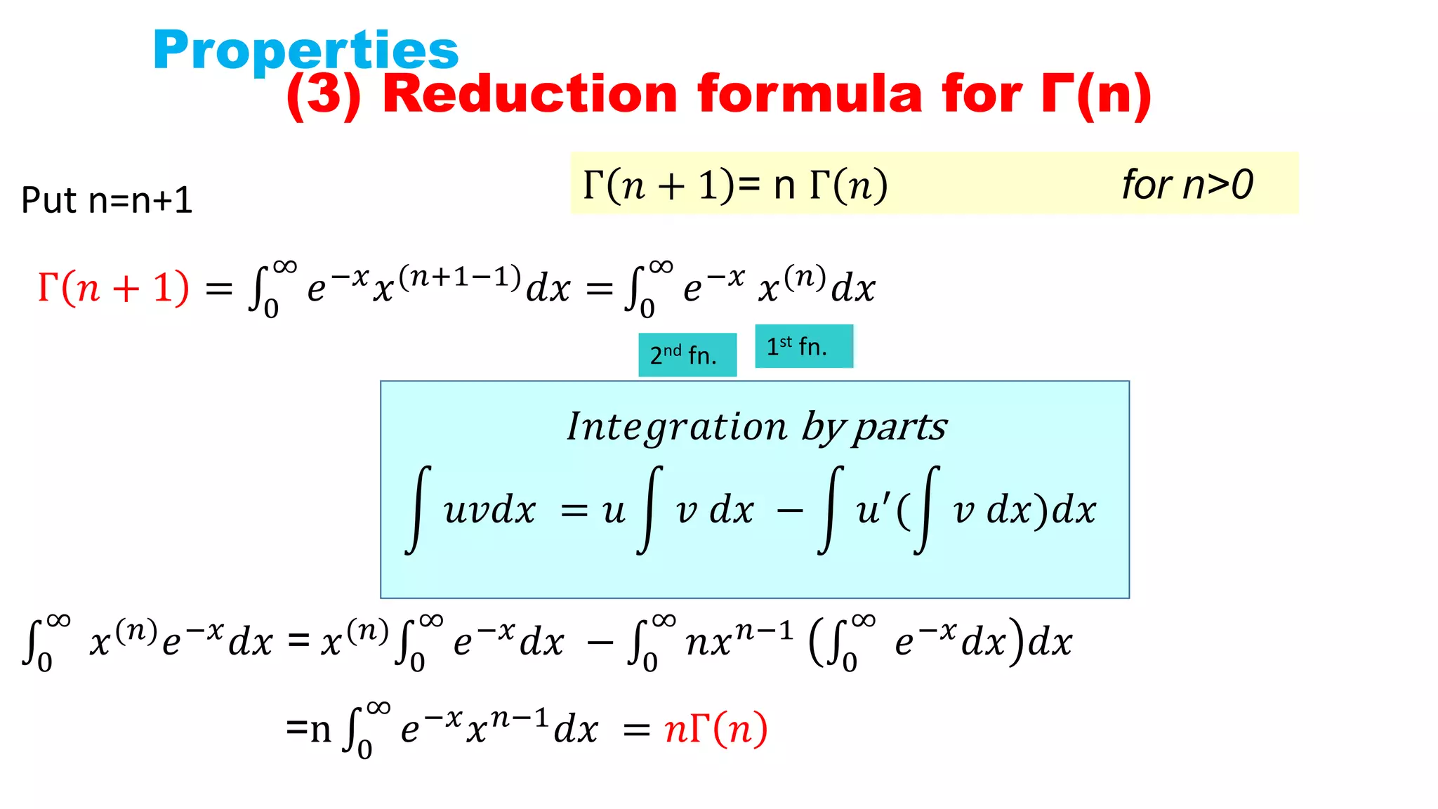 Gamma function | PPTX
