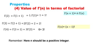Gamma function | PPTX