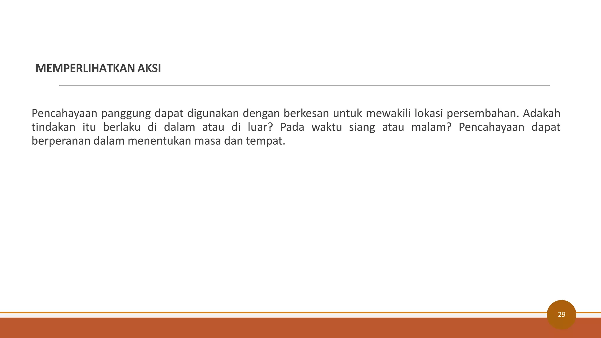 Penataan Cahaya Pentas | PPT