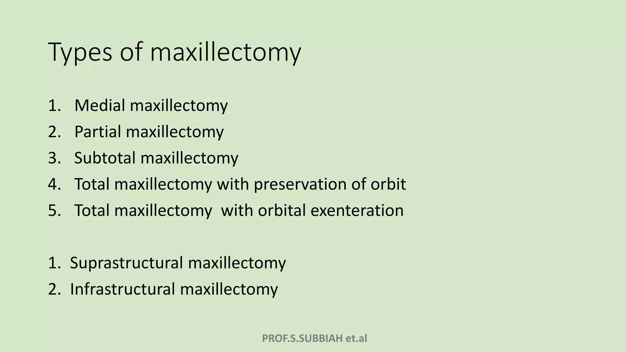 MAXILLECTOMY | PPTX