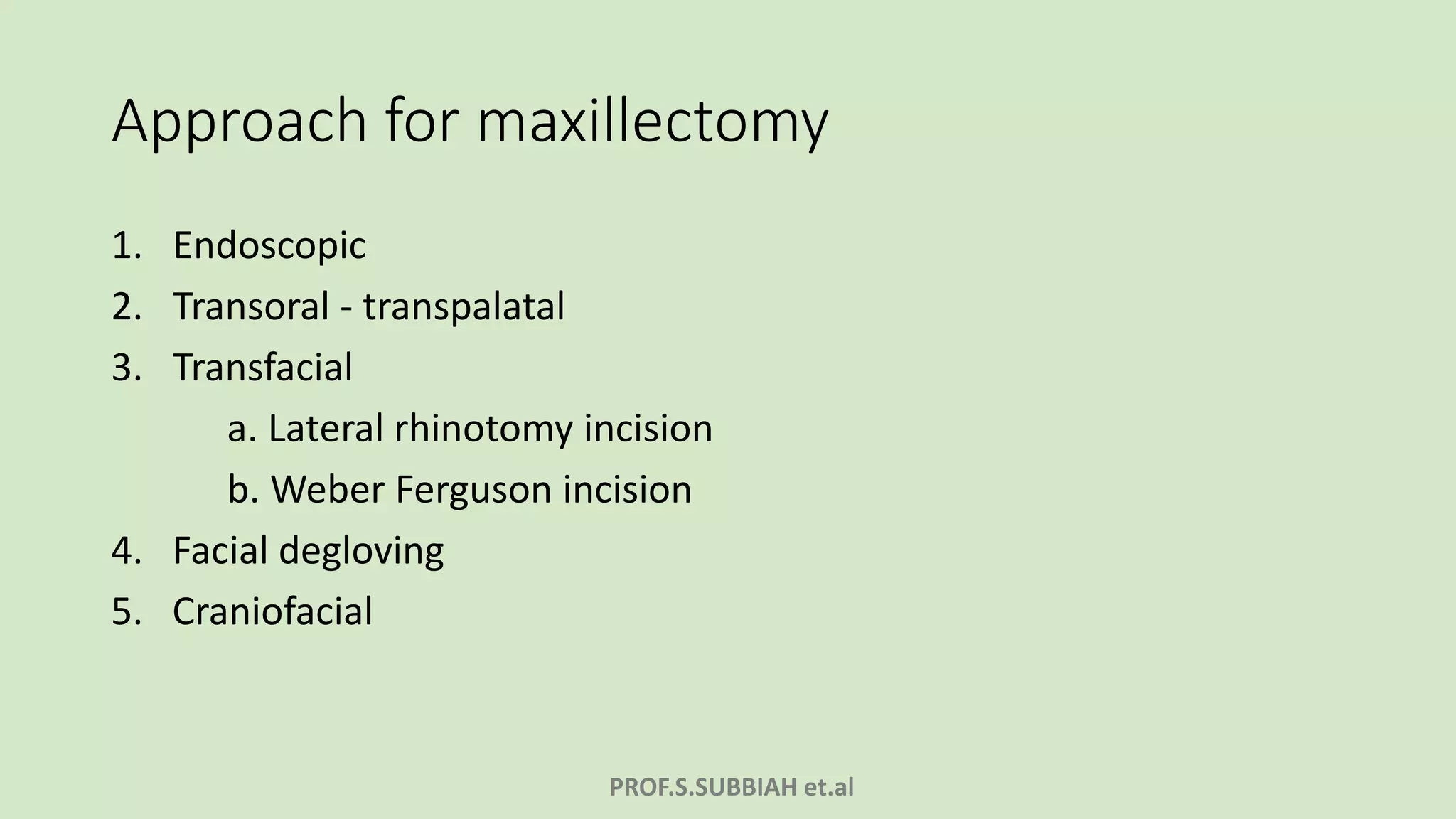 MAXILLECTOMY | PPTX
