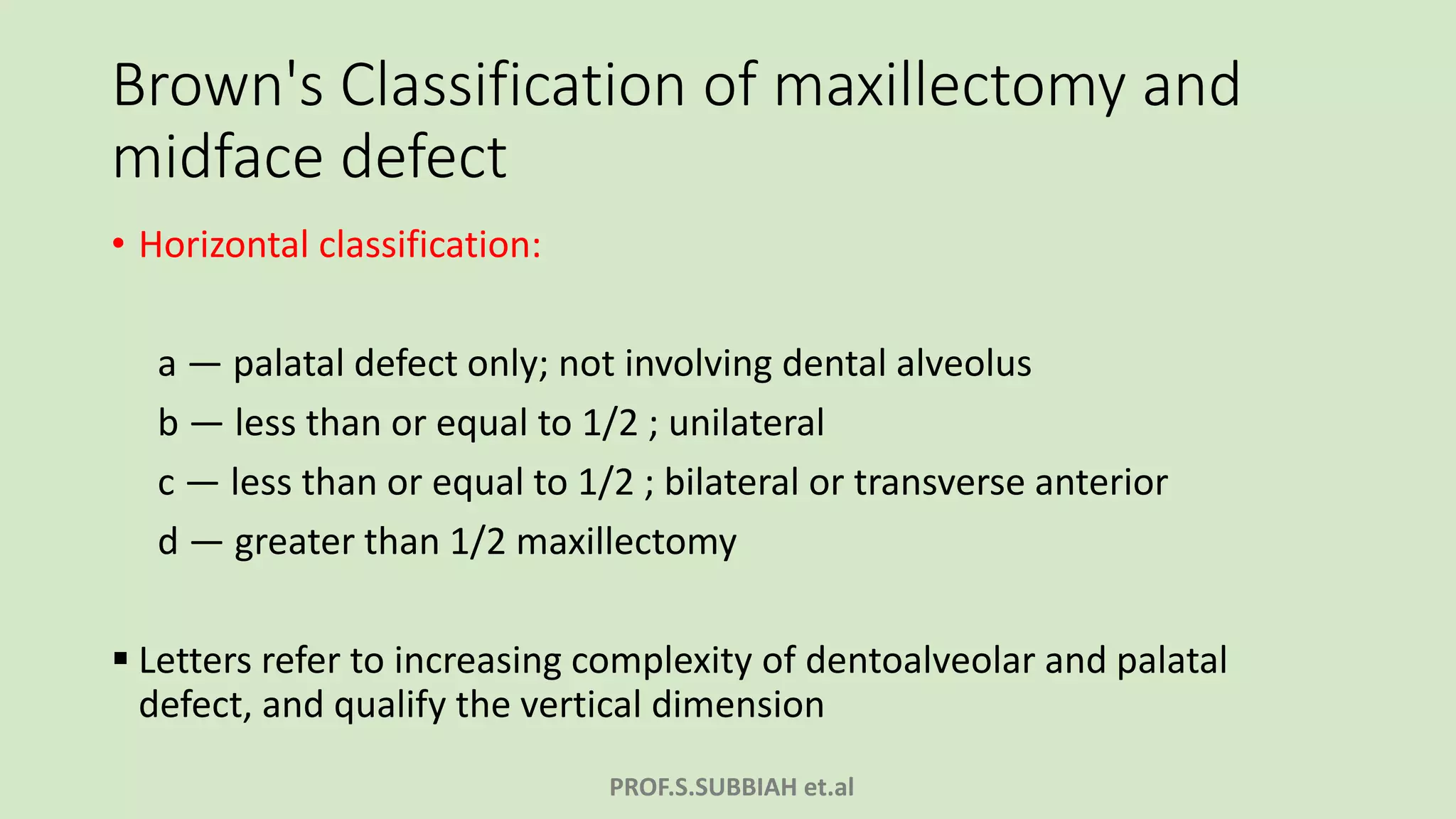 MAXILLECTOMY | PPTX