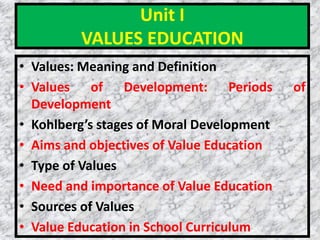 4. unit i sources of values | PDF