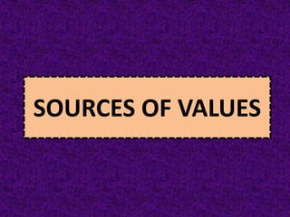 4. unit i sources of values | PDF