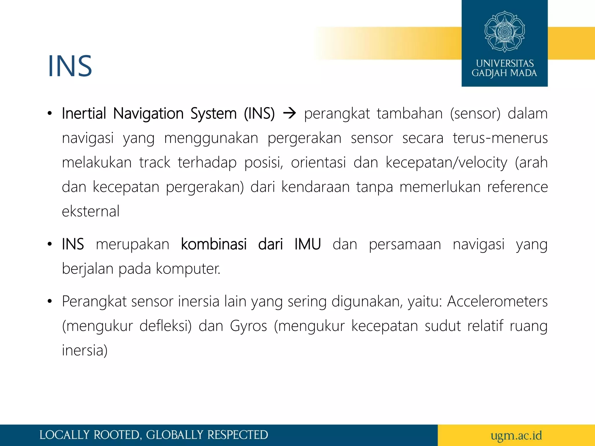 Sensor Orientasi (IMU, INS dan Gyro) | PDF