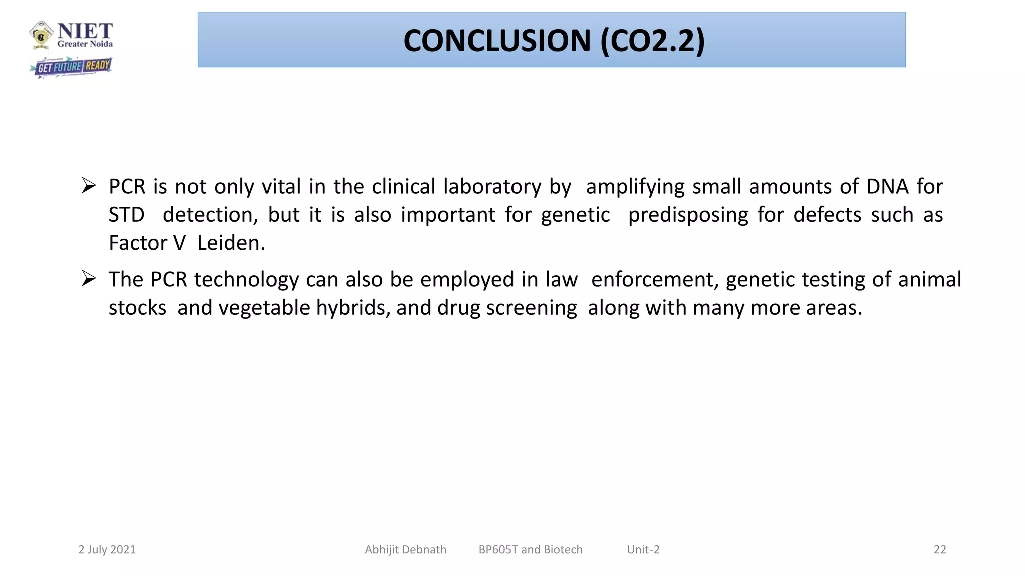 Brief Introduction to PCR | PPTX