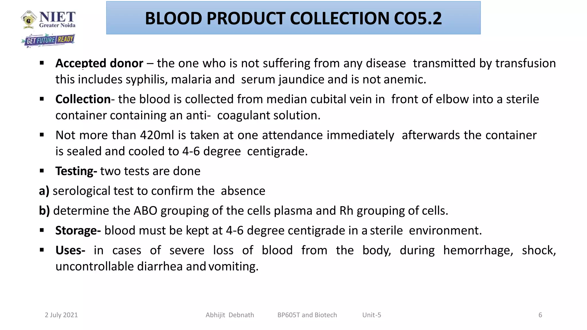 Blood Products | PPTX