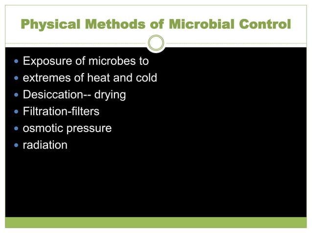 Controlling Microbial Growth in the Environment | PPTX | Infectious ...