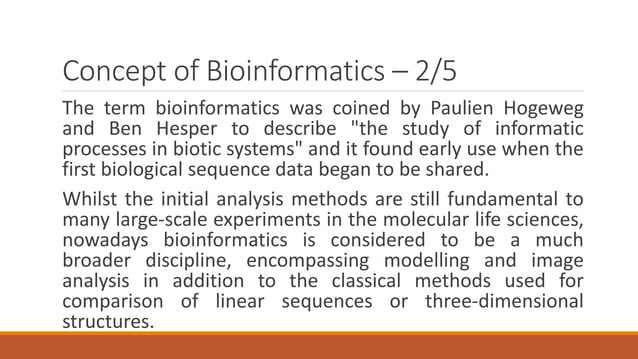 Bioinformatics | PPTX