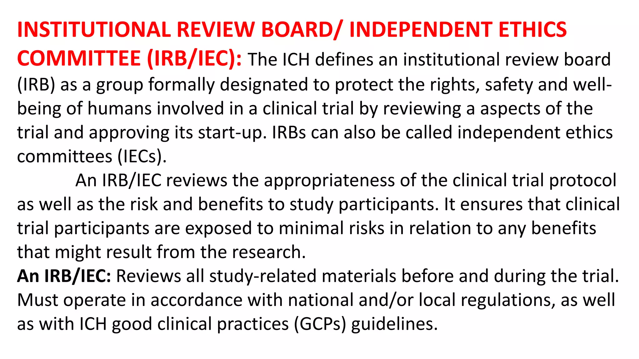 4. Unit-IV:- Clinical Trials. | PPTX