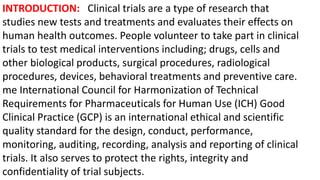 4. Unit-IV:- Clinical Trials. | PPTX