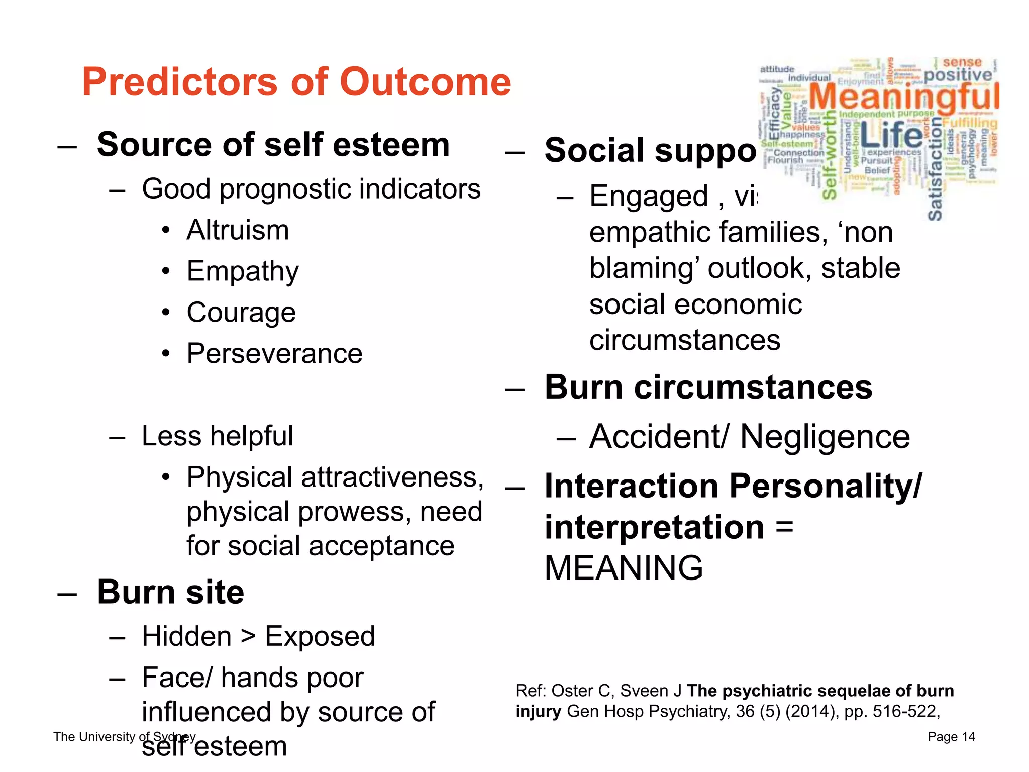 Psychological Management of Burns | PPTX