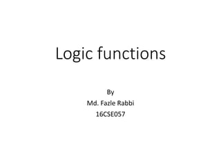 4.logic functions | PPTX