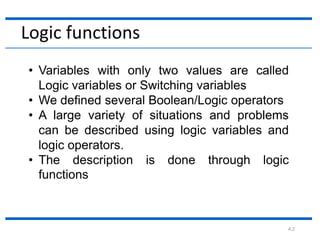 4.logic functions | PPTX