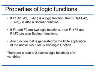 4.logic functions | PPTX