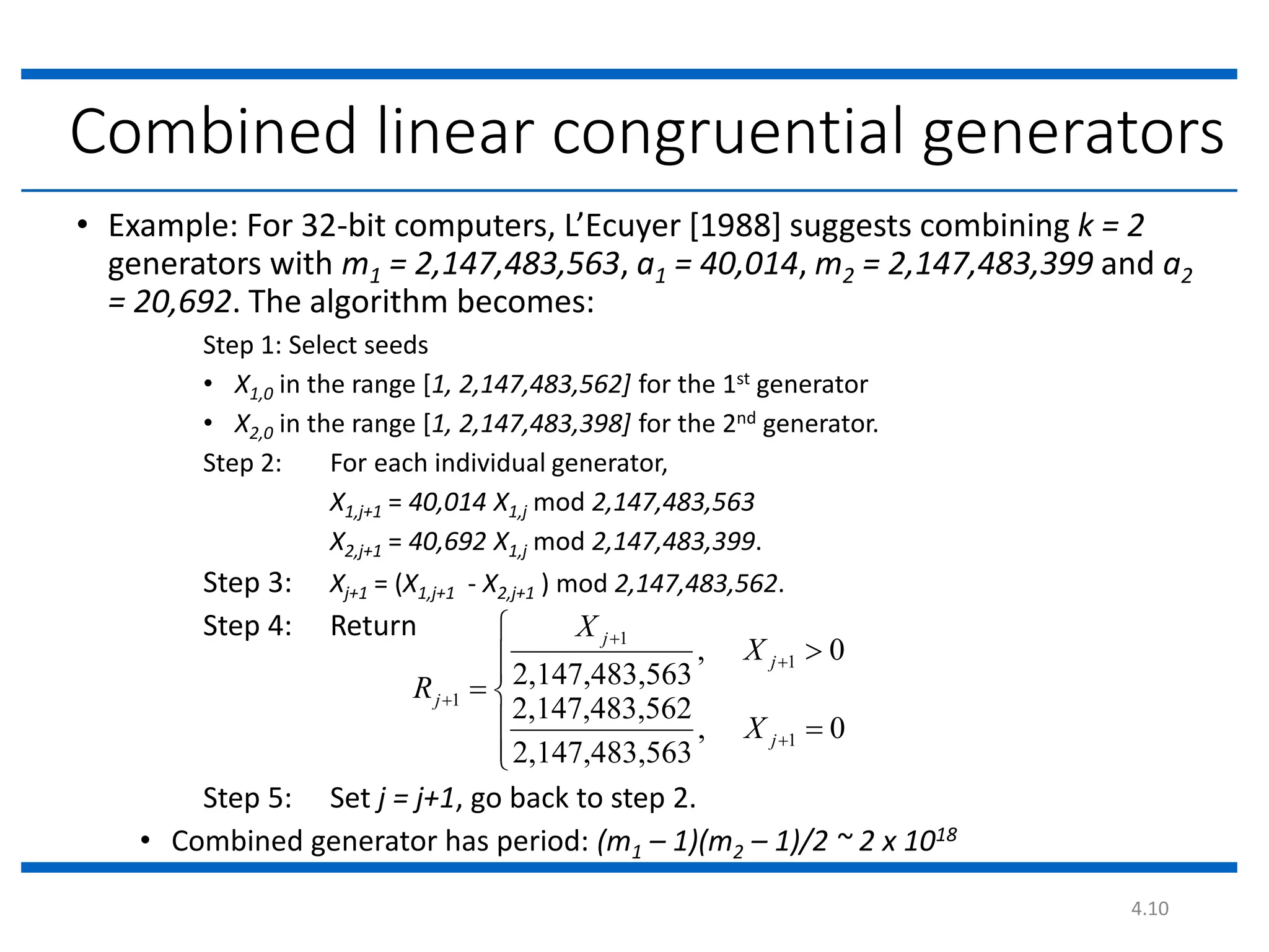 4. random number and it's generating techniques | PPT