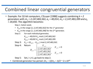 4. random number and it's generating techniques | PPT