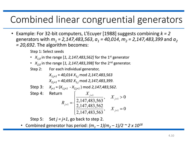 4. random number and it's generating techniques | PPT