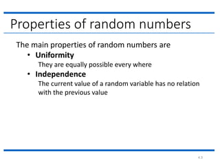 4. random number and it's generating techniques | PPT