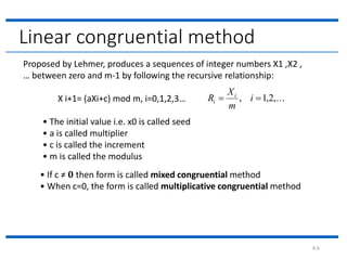 4. random number and it's generating techniques | PPT