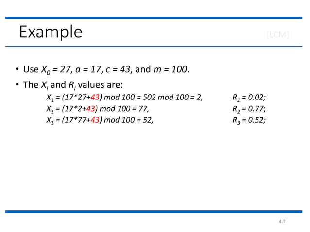 4. random number and it's generating techniques | PPT