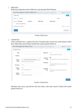 Panduan Guru E-Learning siBelajar | PDF