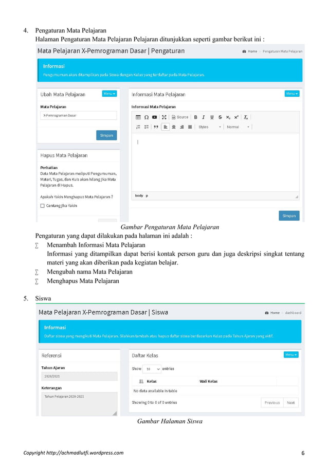 Panduan Guru E-Learning siBelajar | PDF