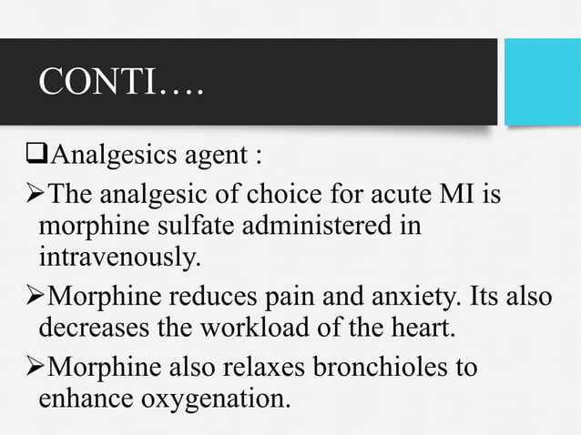 4. nursing manahement patient with myocardial infarction | PPTX