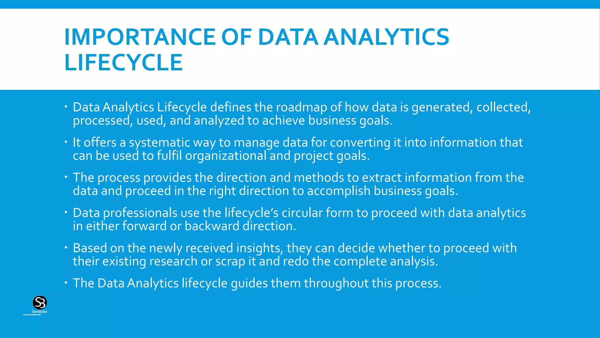 Data Analytics Life Cycle | PPTX | Databases | Computer Software and Applications